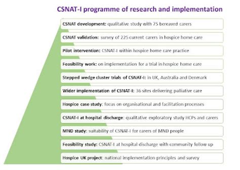 The Evidence Base Carer Support Needs Assessment Tool Intervention