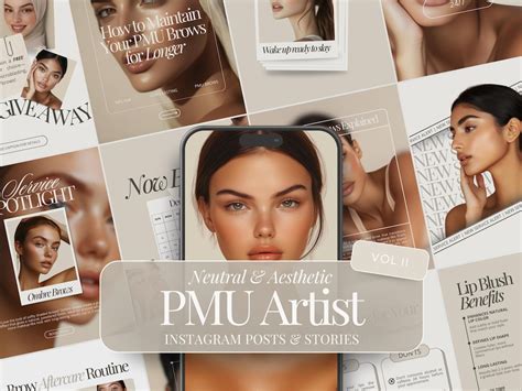 Permanent Makeup Artist Pmu Instagram Post Eye Brows Pmu Bundle Social Media Marketing