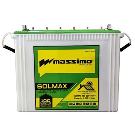 Massimo Solomax 150 Inverter Battery At Rs 14000piece Massimo Inverter Battery In Bengaluru