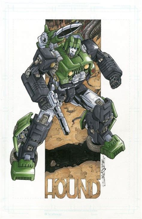 Autobot Hound By Markerguru Transformers Transformers Artwork