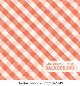 Red Gingham Background Stock Vector Royalty Free 174876743 Shutterstock
