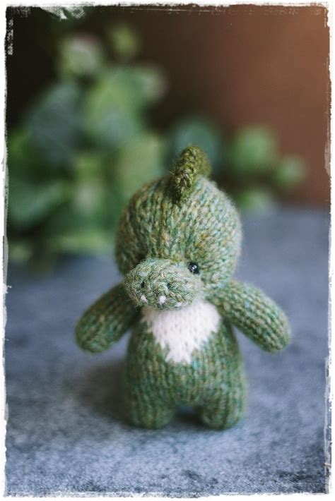 Crocodile Knitting Pattern Pdf Knitted Animal Toy 14cm Knit Cute