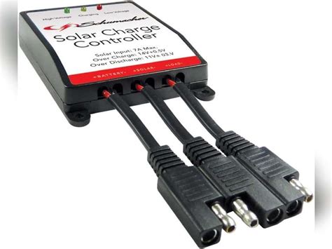 Schumacher Spc 7a Solar Charge Controller 12v For Lead Acid Batteries And Solar Panels Black