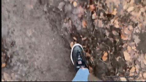 Girls In Sexy Sneakers A Walk In The Forest With Fila Disruptor