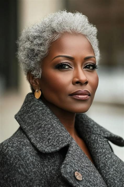 Hairstyles For Black Women With Gray Hair