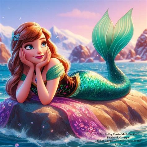Frozen 2 Anna Als Meerjunfrau Fan Art Bild 🥰💖😍 Facebook Disney
