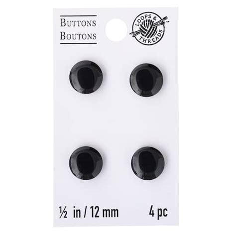 Blumenthal Lansing Buttons Black 4 Pack Michaels