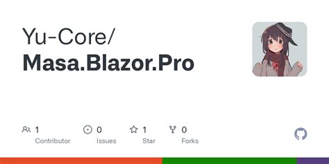 Github Yu Core Masa Blazor Pro