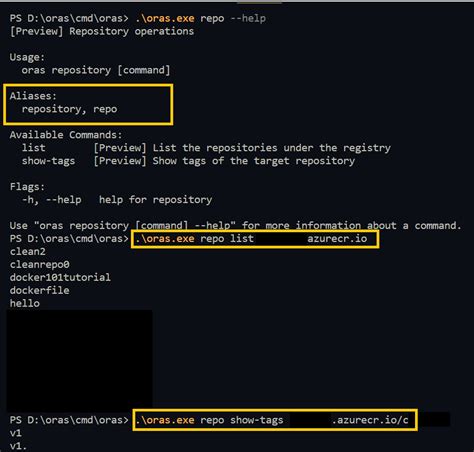 Make `repo` Alias To `repository` · Issue 577 · Oras Projectoras · Github