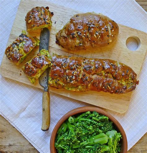 A Pie Like Stuffed Bread With Broccoli Aglaias Table οn Kea Cyclades