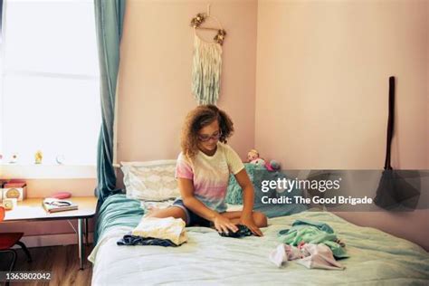 Tween Girl Sitting In Bed Photos And Premium High Res Pictures Getty