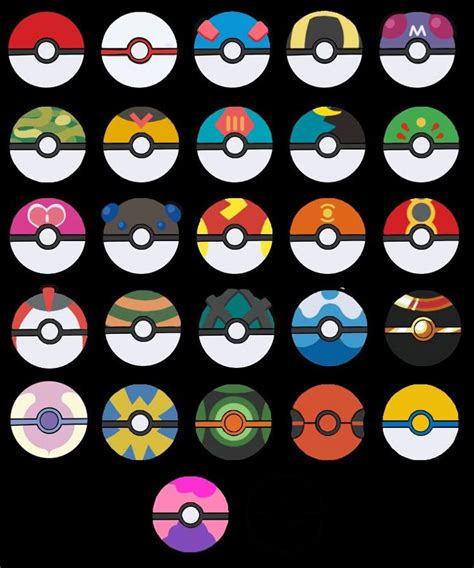 All Poke Balls Free Icons Pokemon Printables Pokemon Craft