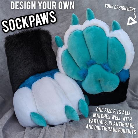 Furry Feet Paws Etsy