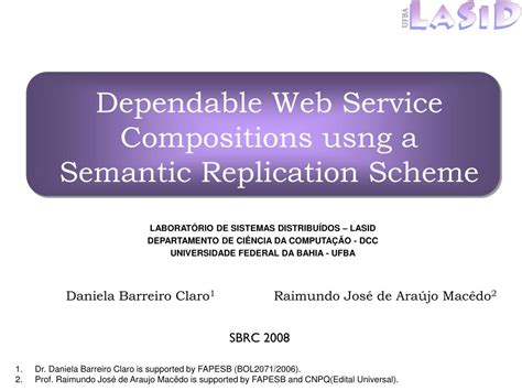 Ppt Dependable Web Service Compositions Usng A Semantic Replication Scheme Powerpoint