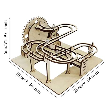 Marble Race Run Wooden Building Puzzle Kit 3d Mech Vicedeal