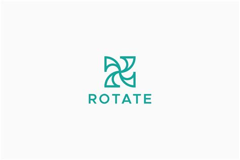 Rotate Logo Abstract Letter R Symbol Grafik Von Captoro · Creative Fabrica