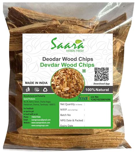 Buy Saara Herbal Fresh Deodar Wood Chips 950g Devdar Wood Devadaru