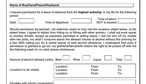 Application For Night Out With Boys Pdf Form Formspal