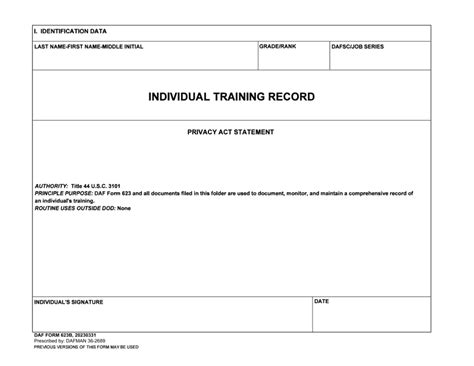Daf Form 623b Fill Out Sign Online And Download Fillable Pdf
