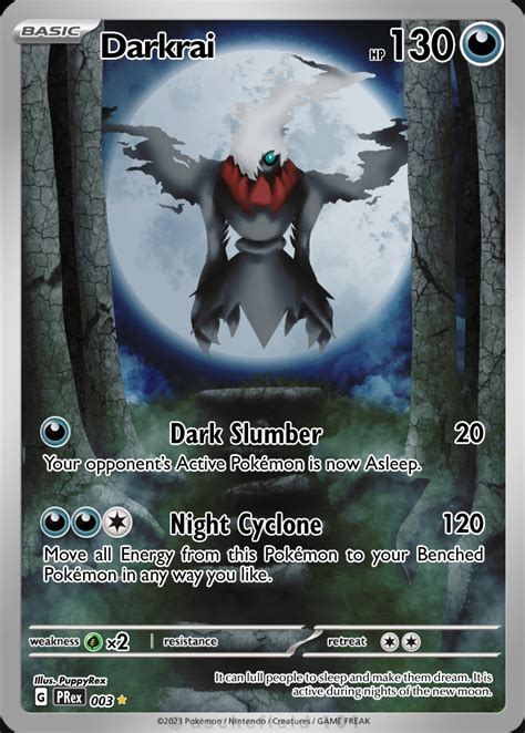 Made My Darkrai Drawing Into A Card Finally Fandom