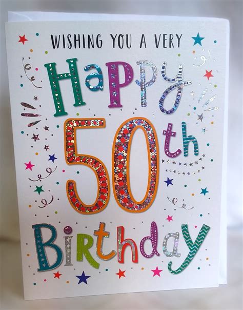 50th Birthday Card Buy Online Or Call 0161 789 4914
