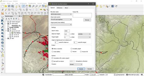 Qgis Lyon 212 Software And Viewshed Analysis Plugin Download Scientific Diagram