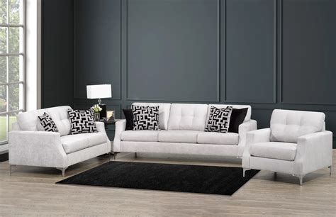 Gibson 3pc Sofa Set In Silver 4316 Toronto Furniture Mart