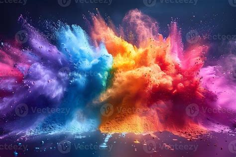 Color Explosion Vibrant Abstract Art For Wall Decoration Design And