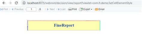 cell formatting api finereport help document