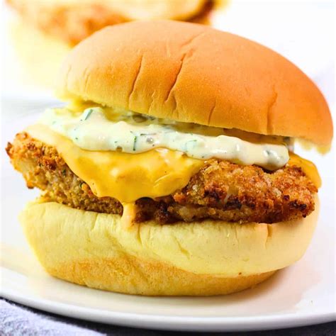 Breaded Fish Sandwich Crispy Fish Burger