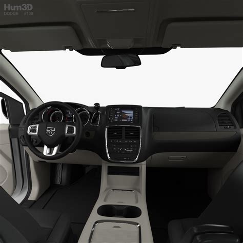 Dodge Grand Caravan With Hq Interior 2014 3d Model Download Van On