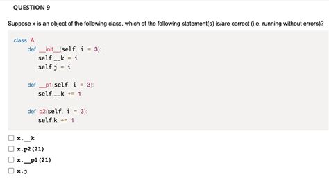 solved suppose x is an object of the following class which
