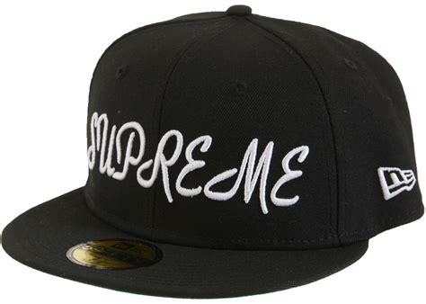 Supreme Script New Era Black Ss23 Us