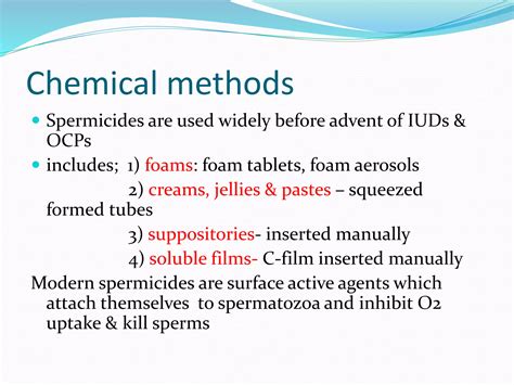 Barrier Methods For Contraception Ppt