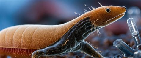 Closeup Of A Tardigrade Showcasing Its Unique Features Under A Microscope Premium Ai Generated