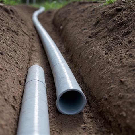 New Pipeline In The Process Of Building Under Construction Premium Ai