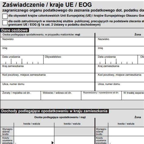 Rozliczenie Podatku Z Niemiec 2025 2022 Polskirezydentpl
