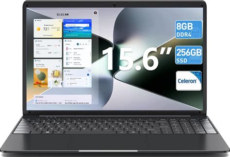 Amazon Com SGIN 15 6 Inch Laptop With 8GB DDR4 RAM 256GB SSD Celeron Dual Core Processor UHD