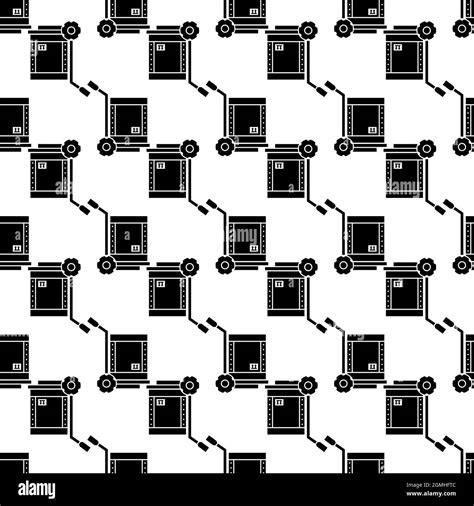 Hand Warehouse Cart Pattern Seamless Background Texture Repeat