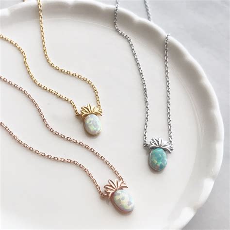 Pineapple Opal Necklace Imsmistyle