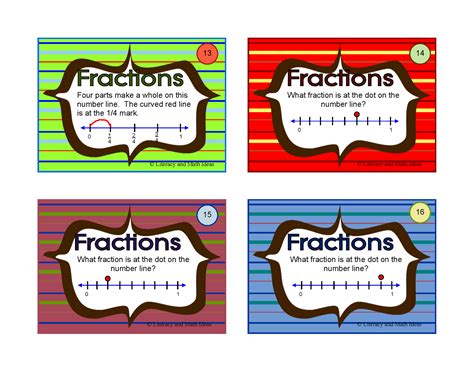 Fraction Task Cards Guided Practice Level 1 Literacy And Math Ideas