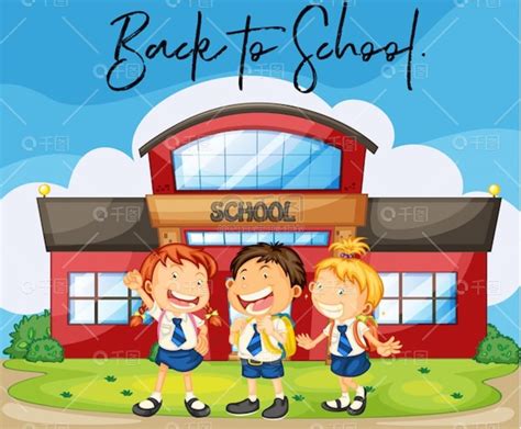 短语背景 学校里的学生带着 回到学校”的短语 模板免费下载 Ai格式 626像素 编号63749371 千图网