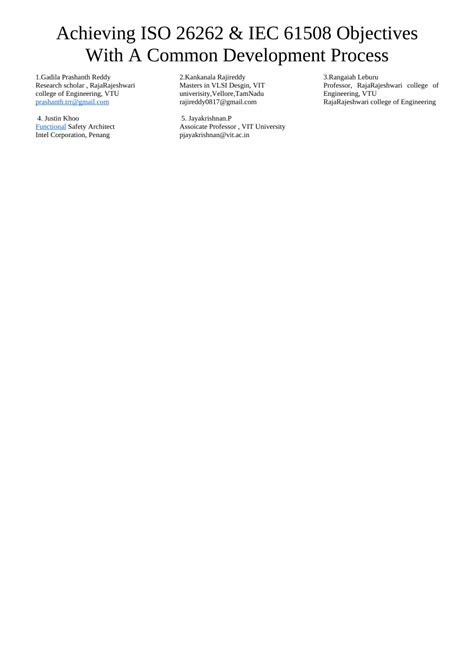 pdf achieving iso 26262 and iec 61508 objectives with a common