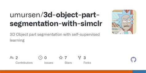 Github Umursen3d Object Part Segmentation With Simclr 3d Object Part Segmentation With Self