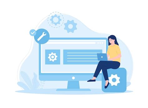 Premium Vector Programming Software Problems On Computers Trending Concept Flat Illustration