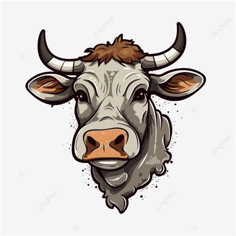 Gambar Kulit Sapi Clipart Kartun Kepala Sapi Vektor Kulit Sapi
