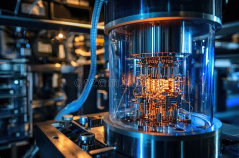 Quantum Computer Processing Data Glowing Wires Circuits Stock Photos - Free & Royalty-Free Stock ...