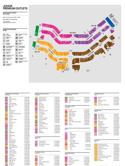 Carte Des Outlets à Johor Pdf