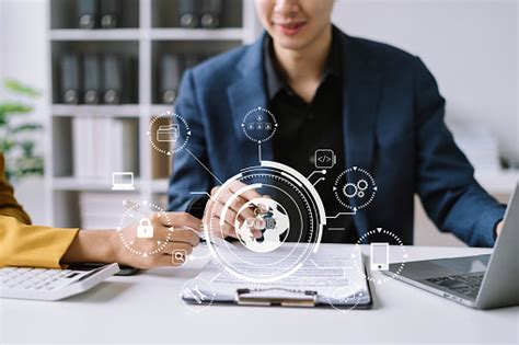 Person Typing Laptop Computer And Tablet With Sdk Icon On Virtual