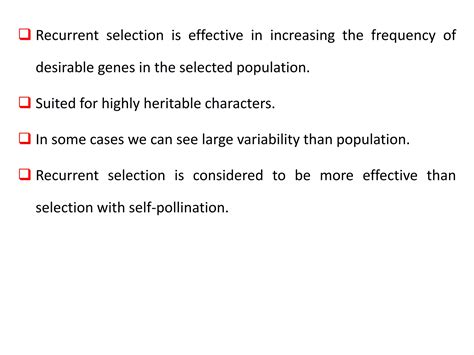 16recurrent Selection Pptx